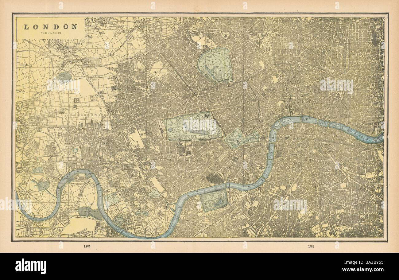 City of london map 19th century hi-res stock photography and images - Alamy