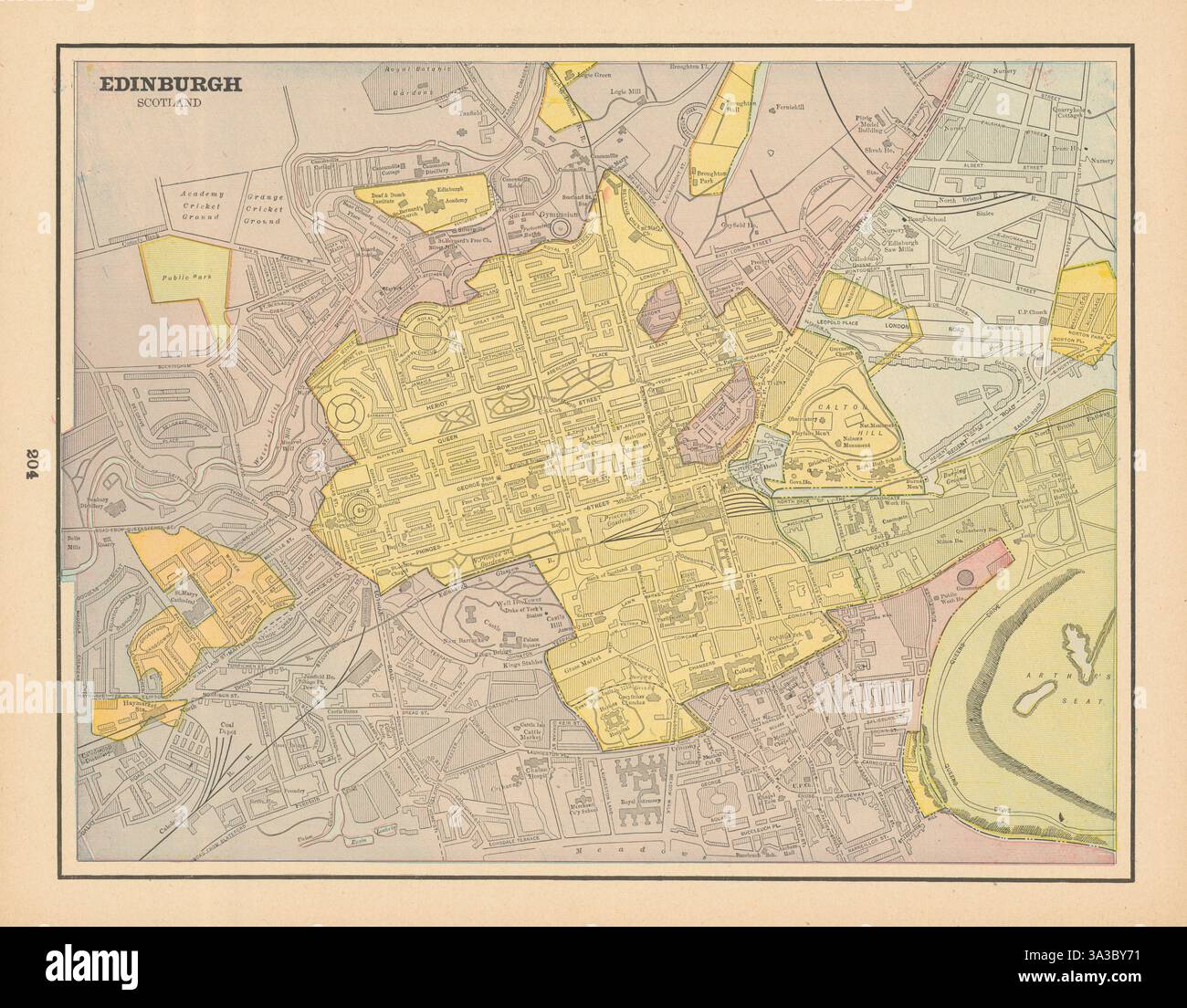 George street edinburgh map hi-res stock photography and images - Alamy