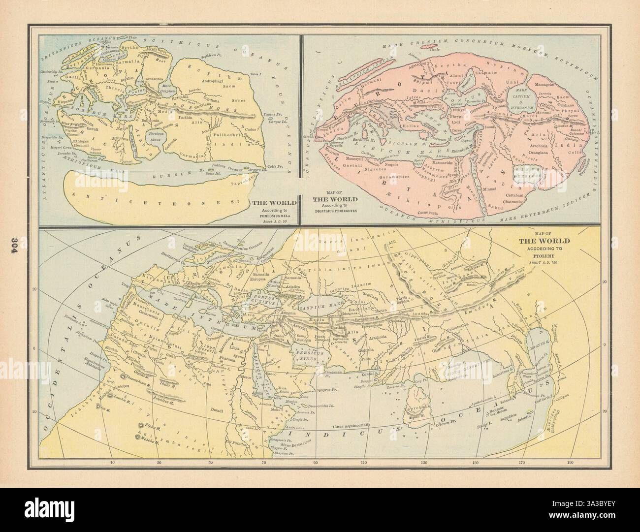 World per Pomponius Mela AD 50 Dionysius Periegetes Ptolemy AD 150 CRAM ...