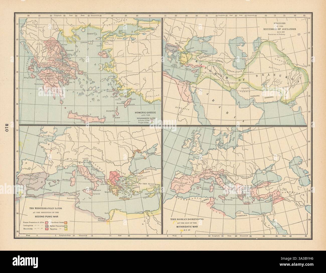 Homeric Greece Seleukos Kingdom 300 BC 2nd Punic/Mithridatic War 64 BC ...