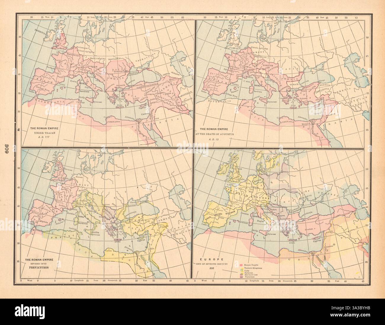 Map of the roman empire 117 hi-res stock photography and images - Alamy