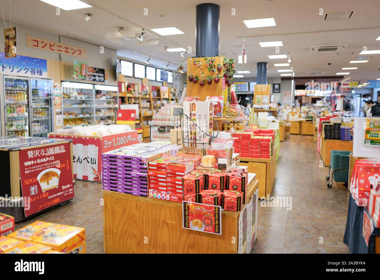 March 1, 2025 Morning view of the Enakyo Service Area descent in Ena ...