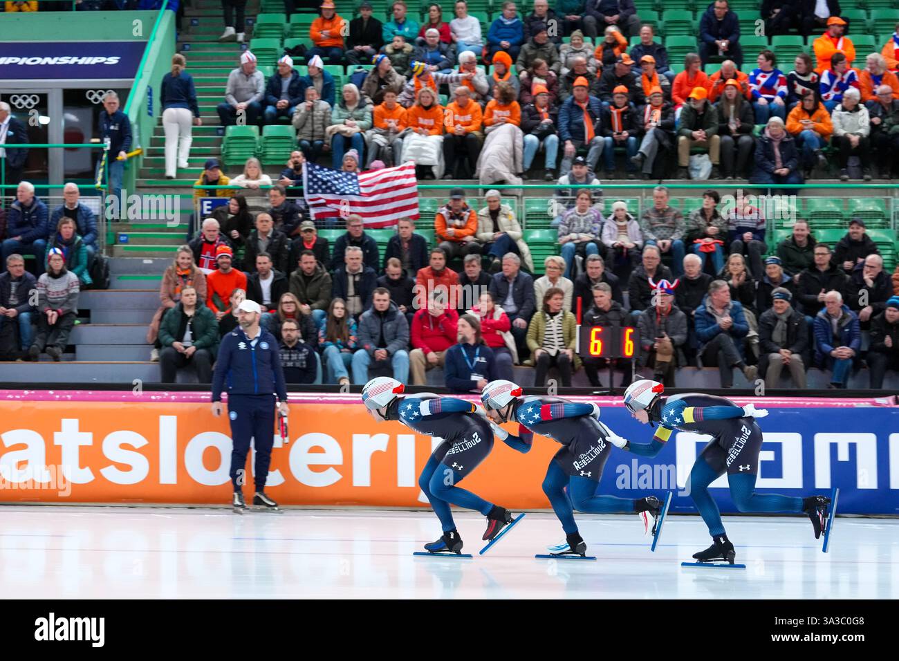 HAMAR, NORWAY - MARCH 14: Casey Dawson of USA, Emery Lehman of USA ...