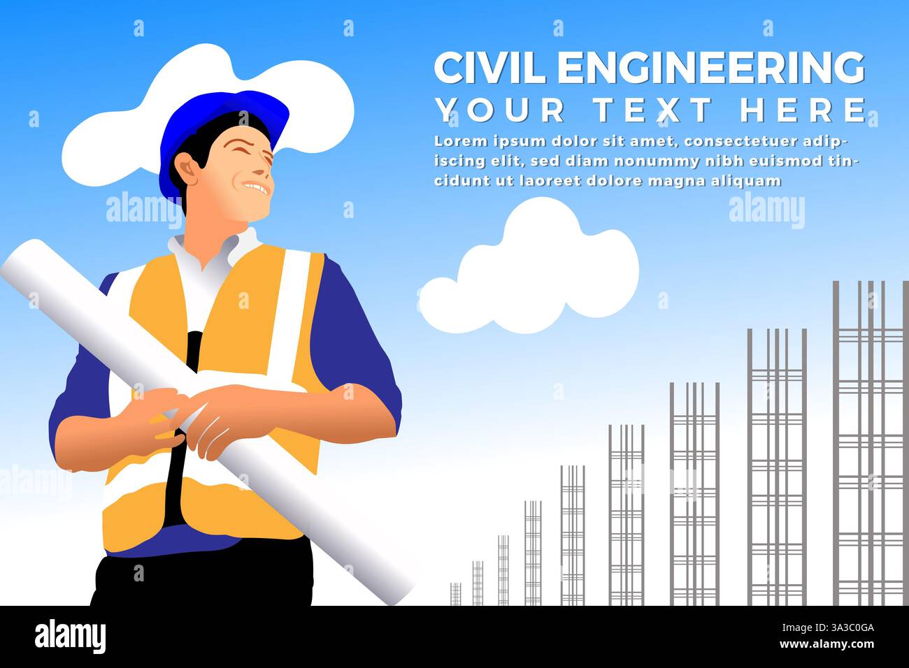Civil works project Stock Vector Images - Alamy