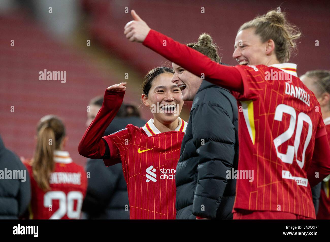 Liverpool, UK. 14th Mar, 2025. Anfield, Liverpool, England, March 14th ...