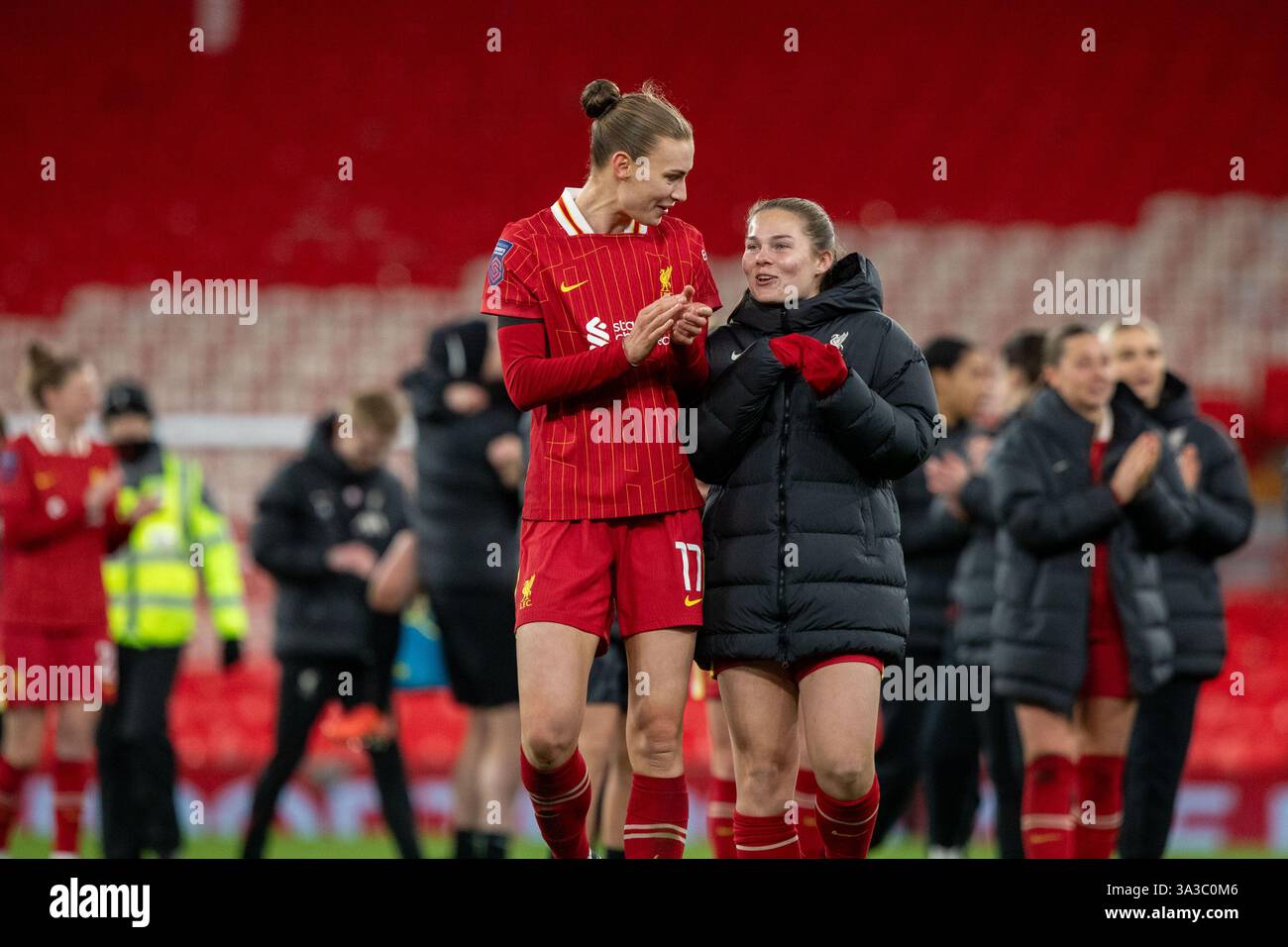 Liverpool, UK. 14th Mar, 2025. Anfield, Liverpool, England, March 14th ...