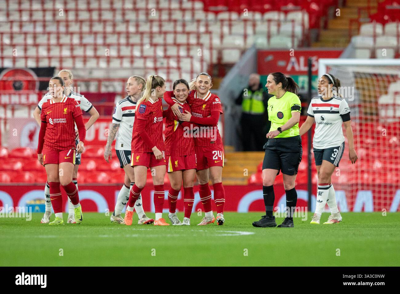 Anfield, Liverpool, England, March 14th 2025 Fuka Nagano (8 Liverpool ...