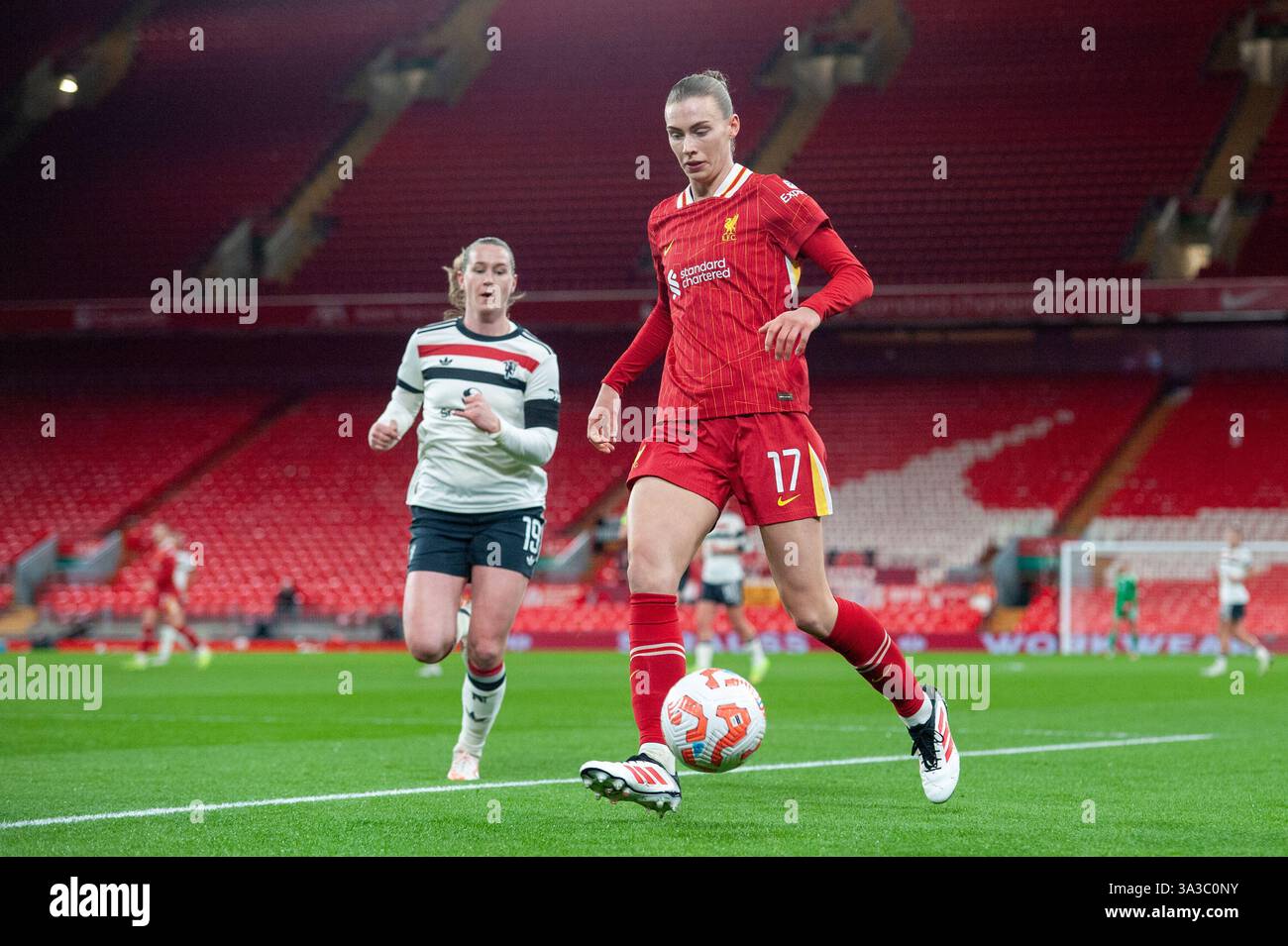Liverpool, UK. 14th Mar, 2025. Anfield, Liverpool, England, March 14th ...