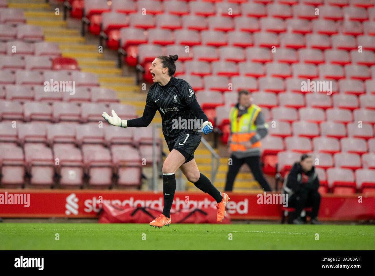 Liverpool, UK. 14th Mar, 2025. Anfield, Liverpool, England, March 14th ...
