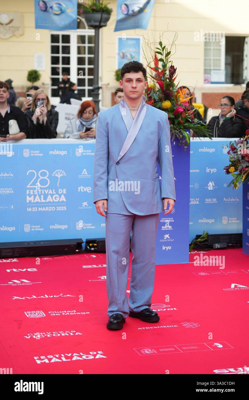 Malaga, Spain. 14th Mar, 2025. Christian Checa at photocall for opening ...