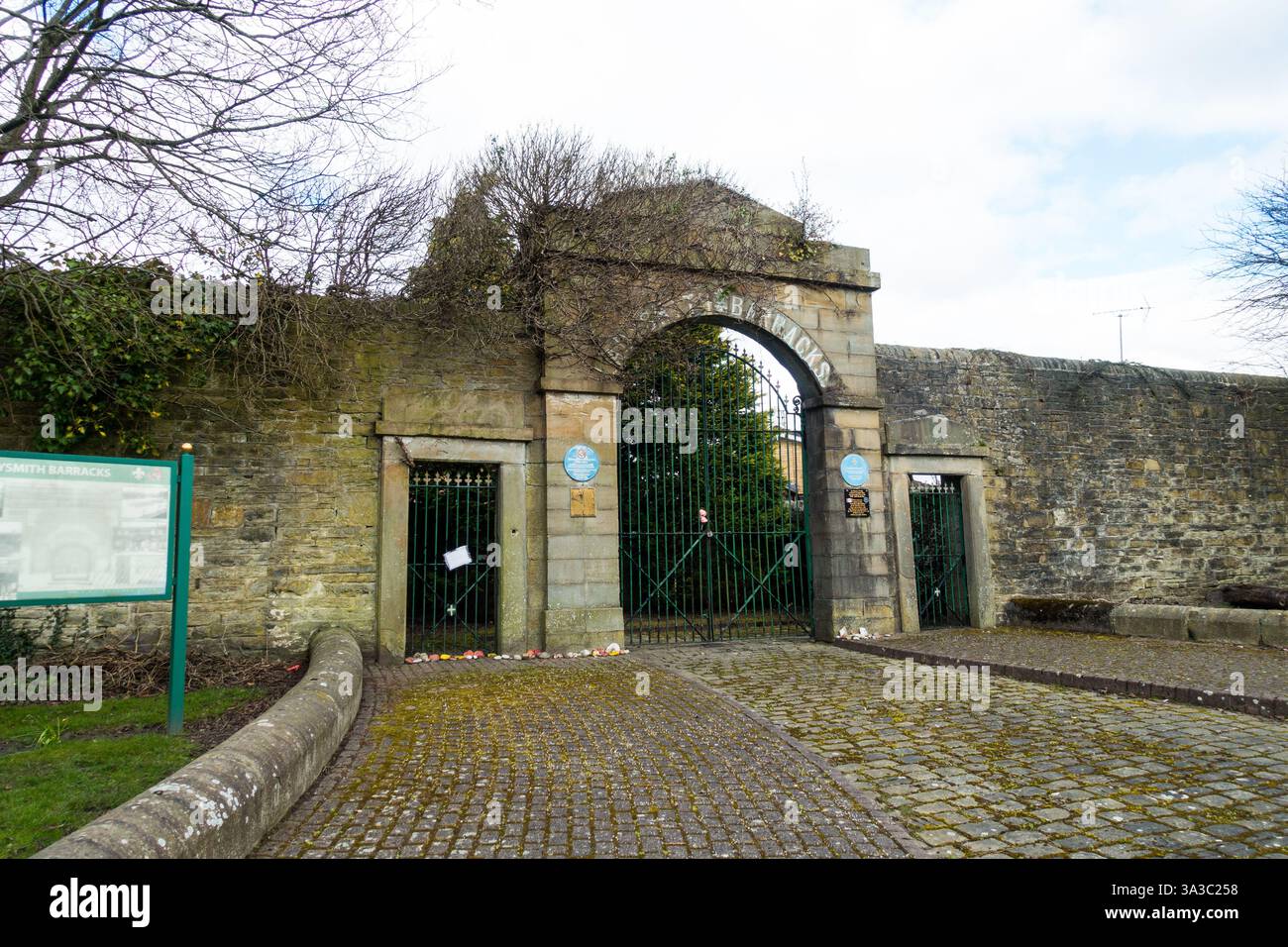 The front gate is all that remains of The Ladysmith Barracks dating ...