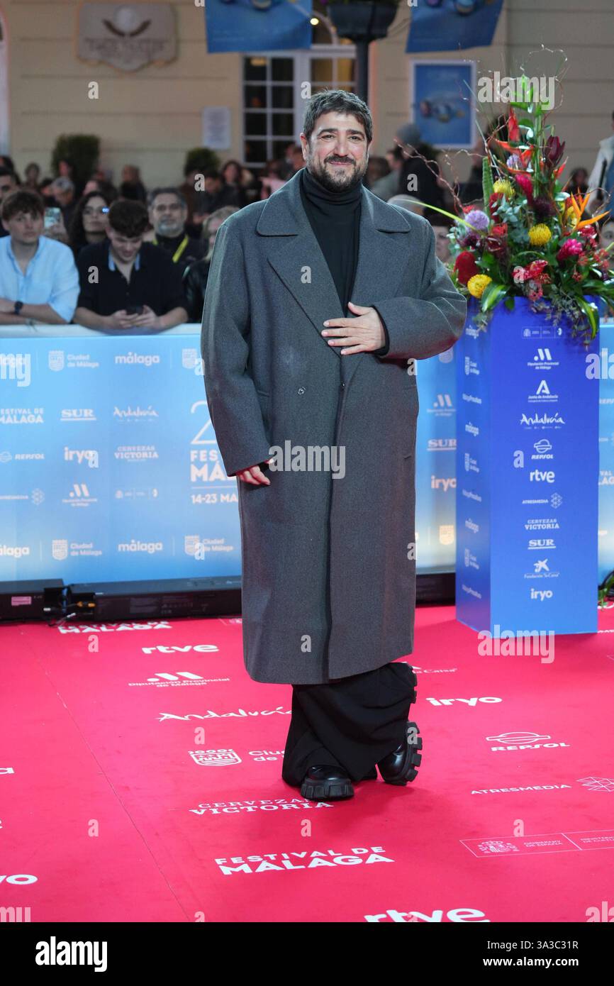 Malaga, Spain. 14th Mar, 2025. Singer Antonio Orozco at photocall for ...