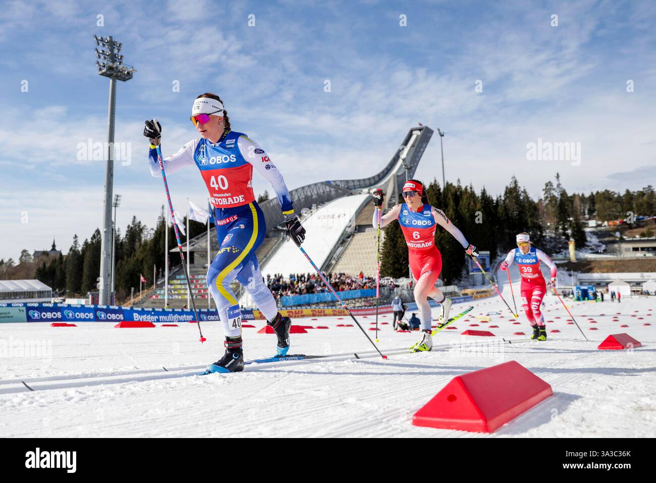 Sweden's Moa Ilar competes during the Cross-country ski, women's World ...