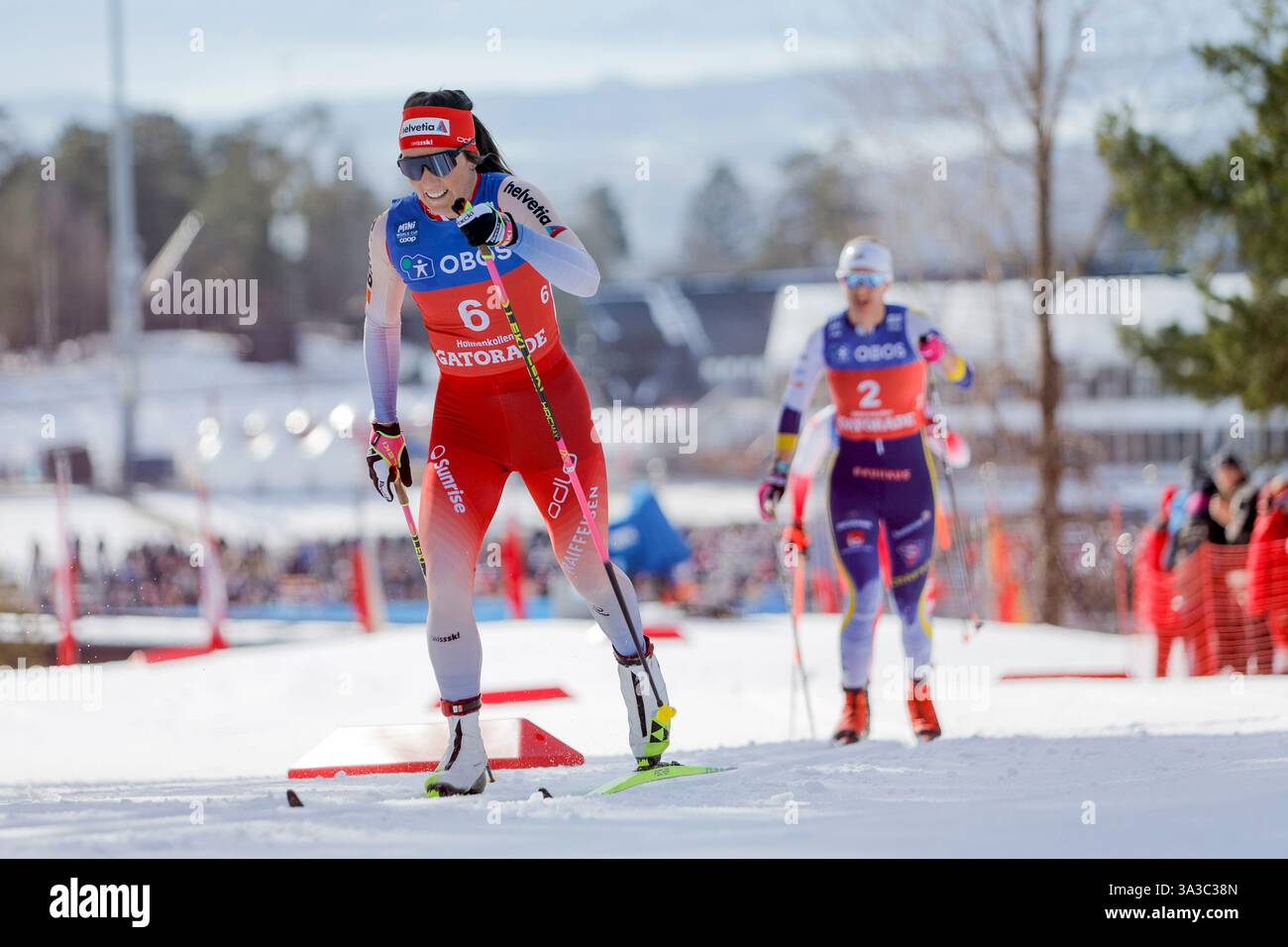 Switzerland's Anja Weber competes during the Cross-country ski, women's ...