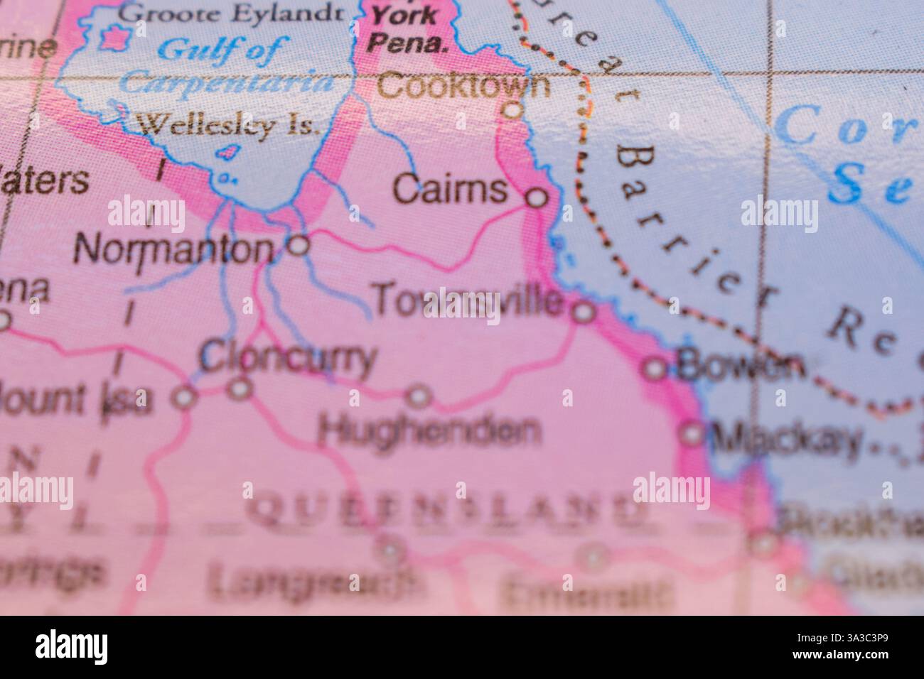 Coims On The World Map-Geo Political Map Stock Photo - Alamy