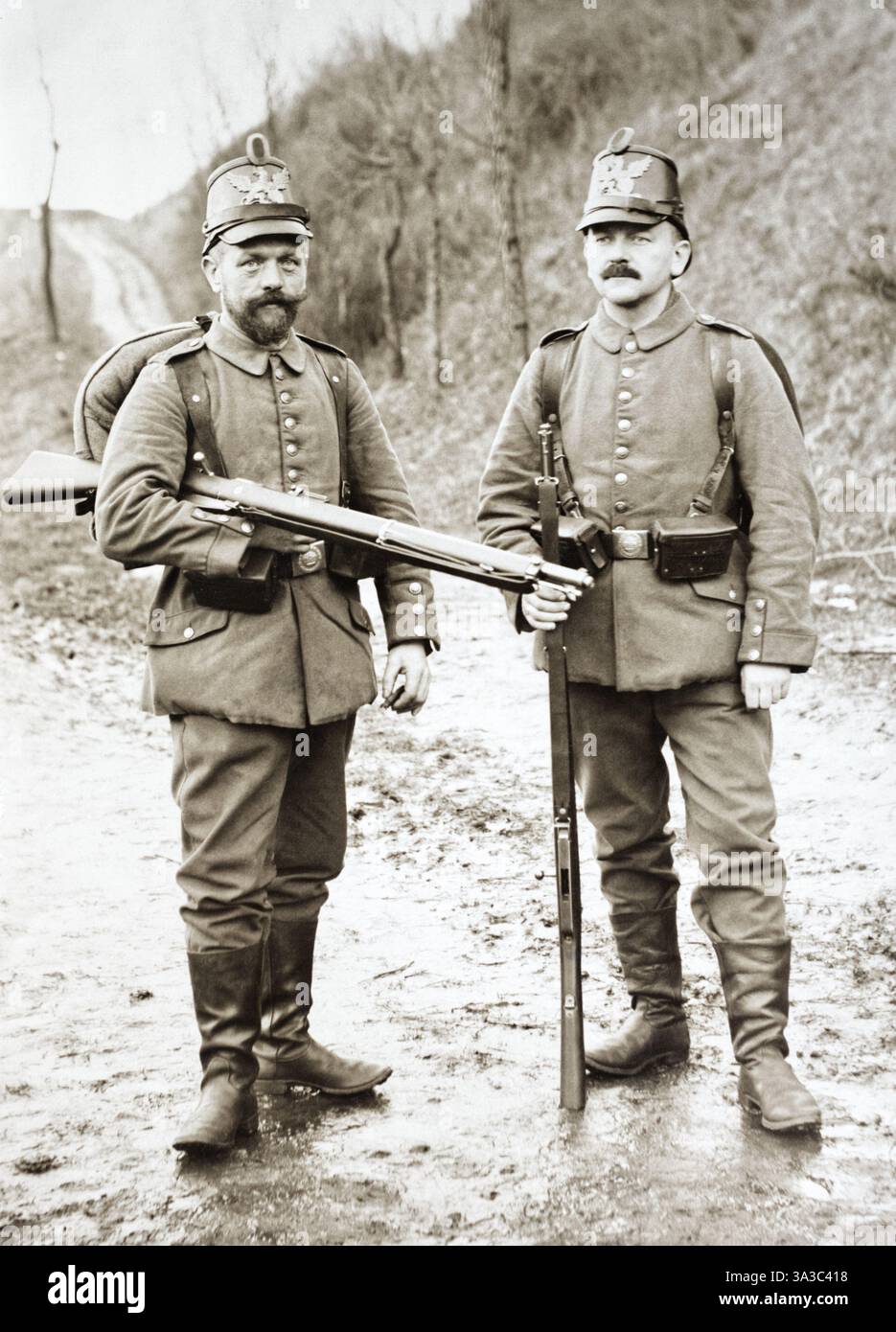 Baden Jagers of the German army during the First World War Stock Photo ...