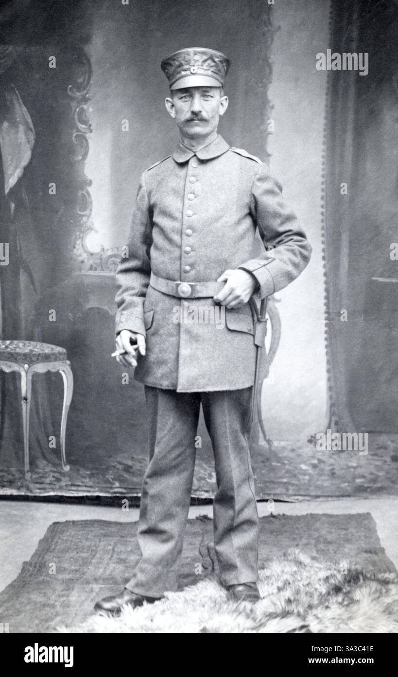 A German Landsturm soldier during the First World War, c. 1915 Stock ...