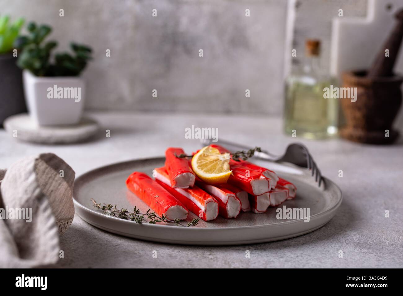 Surimi sticks from crab meat Stock Photo - Alamy