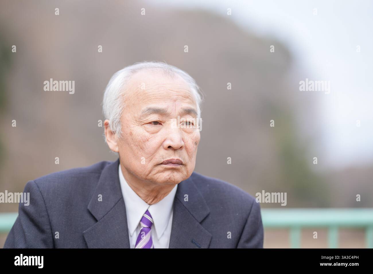 A comfortable spring daytime park with plenty of greenery in Japan. A ...