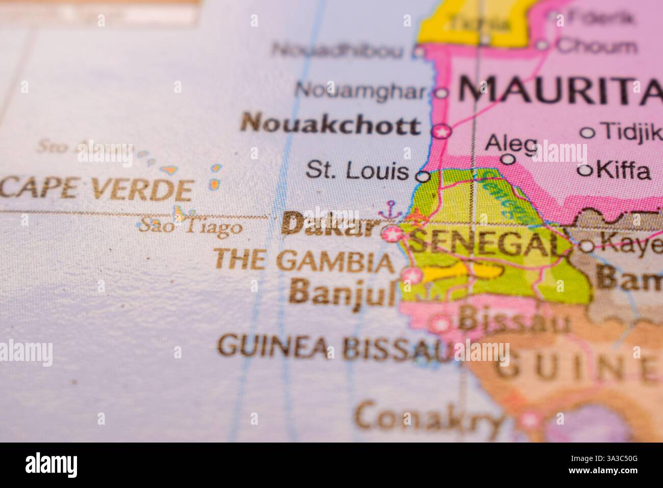 Map of dakar hi-res stock photography and images - Alamy