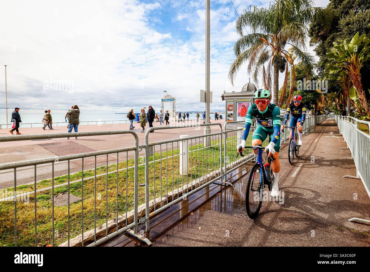 Danish Mads Pedersen of Lidl-Trek pictured at the start of stage seven ...