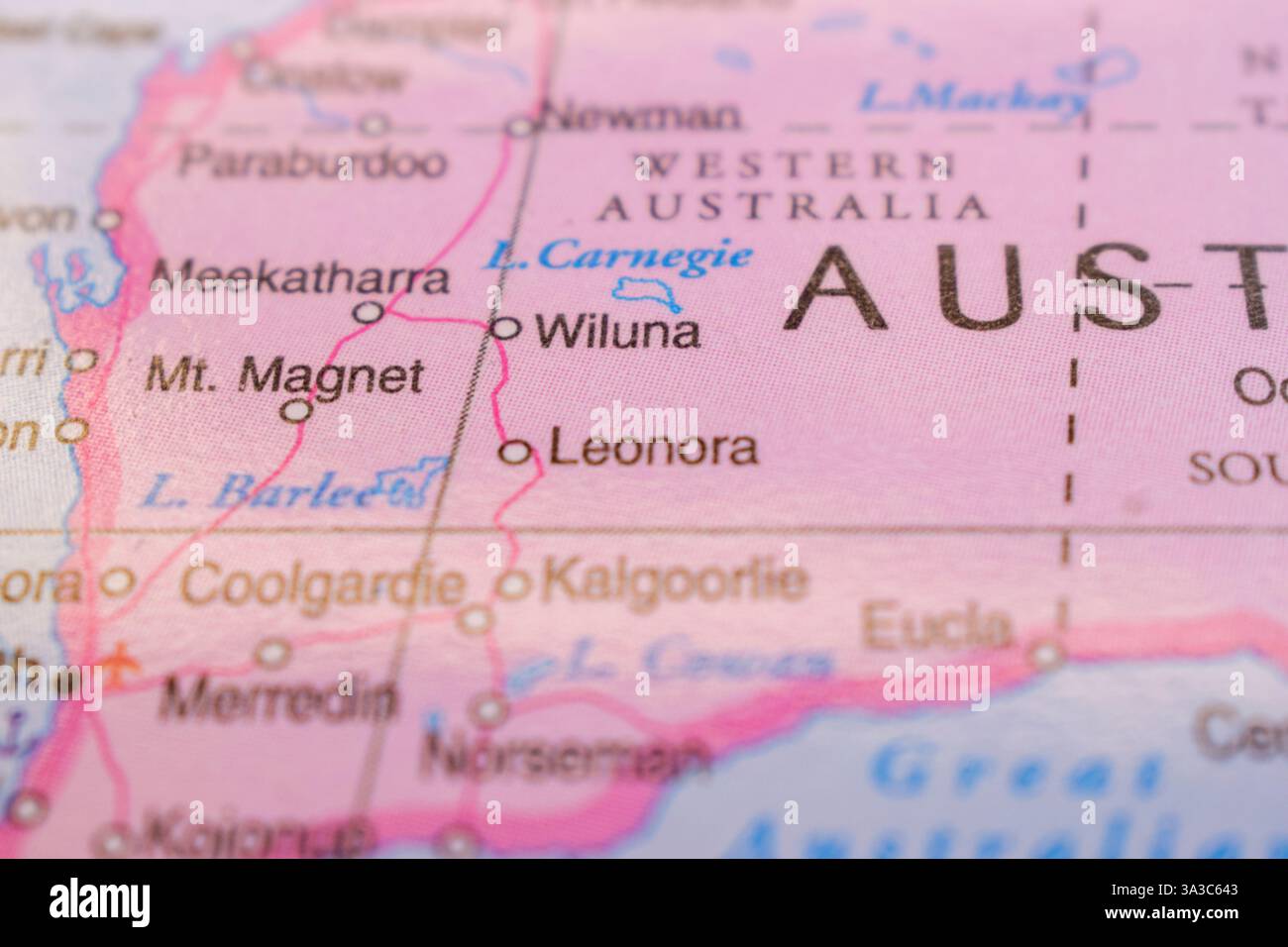 Wiluna map hi-res stock photography and images - Alamy