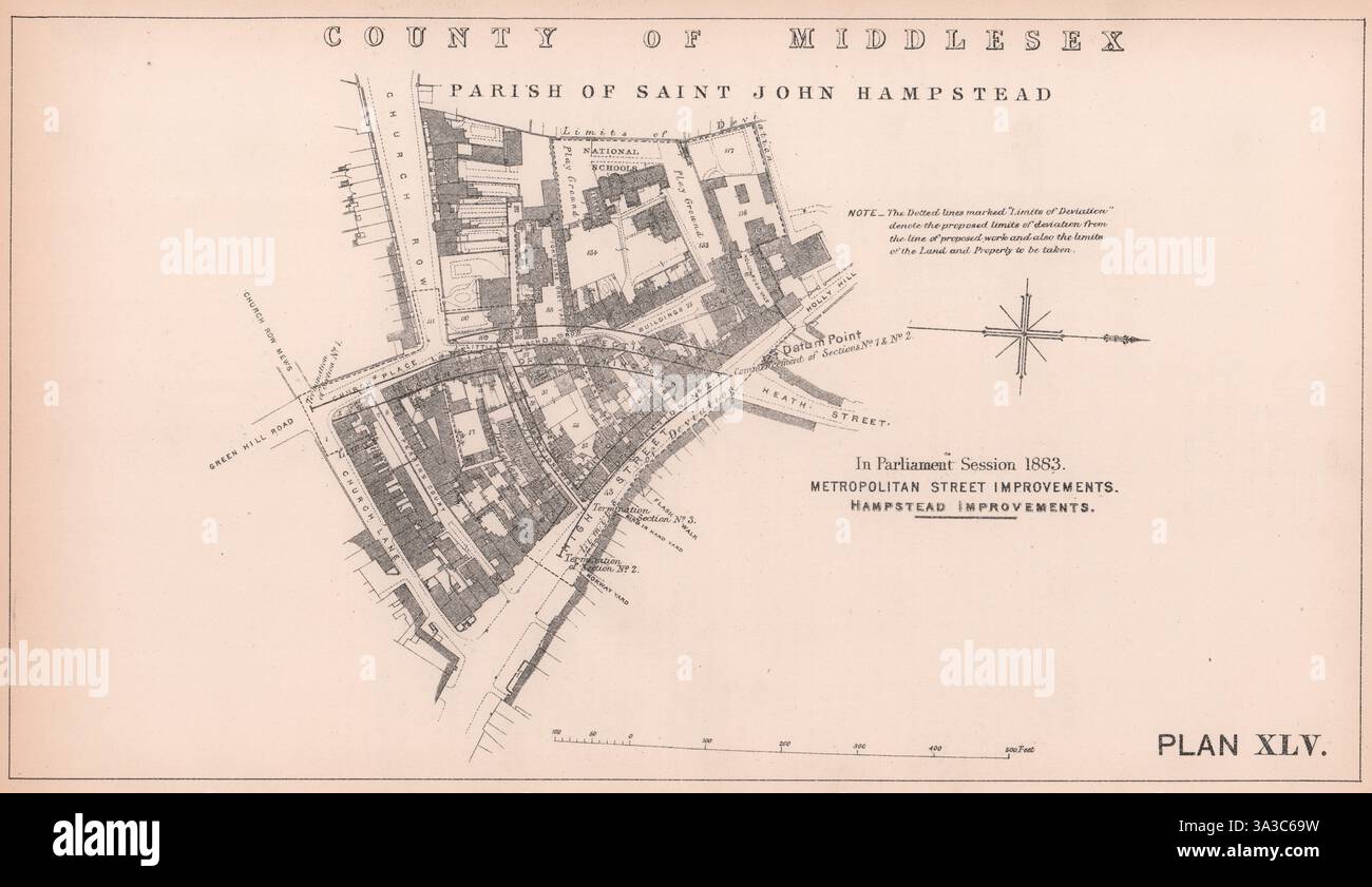 Map of hampstead heath hi-res stock photography and images - Alamy