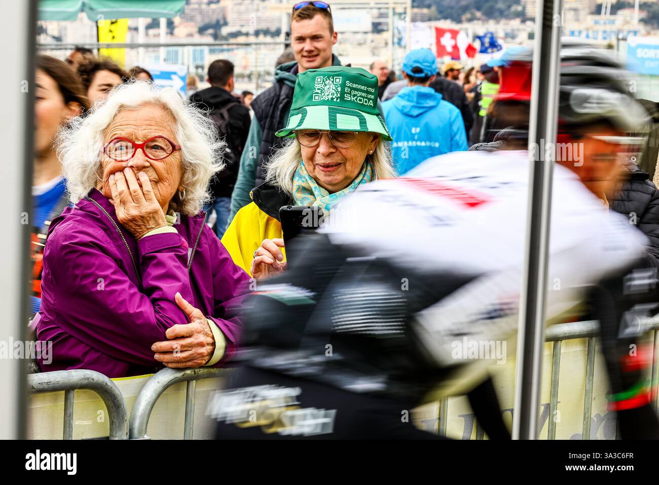 Auron, France. 15th Mar, 2025. supporters during stage seven of the ...