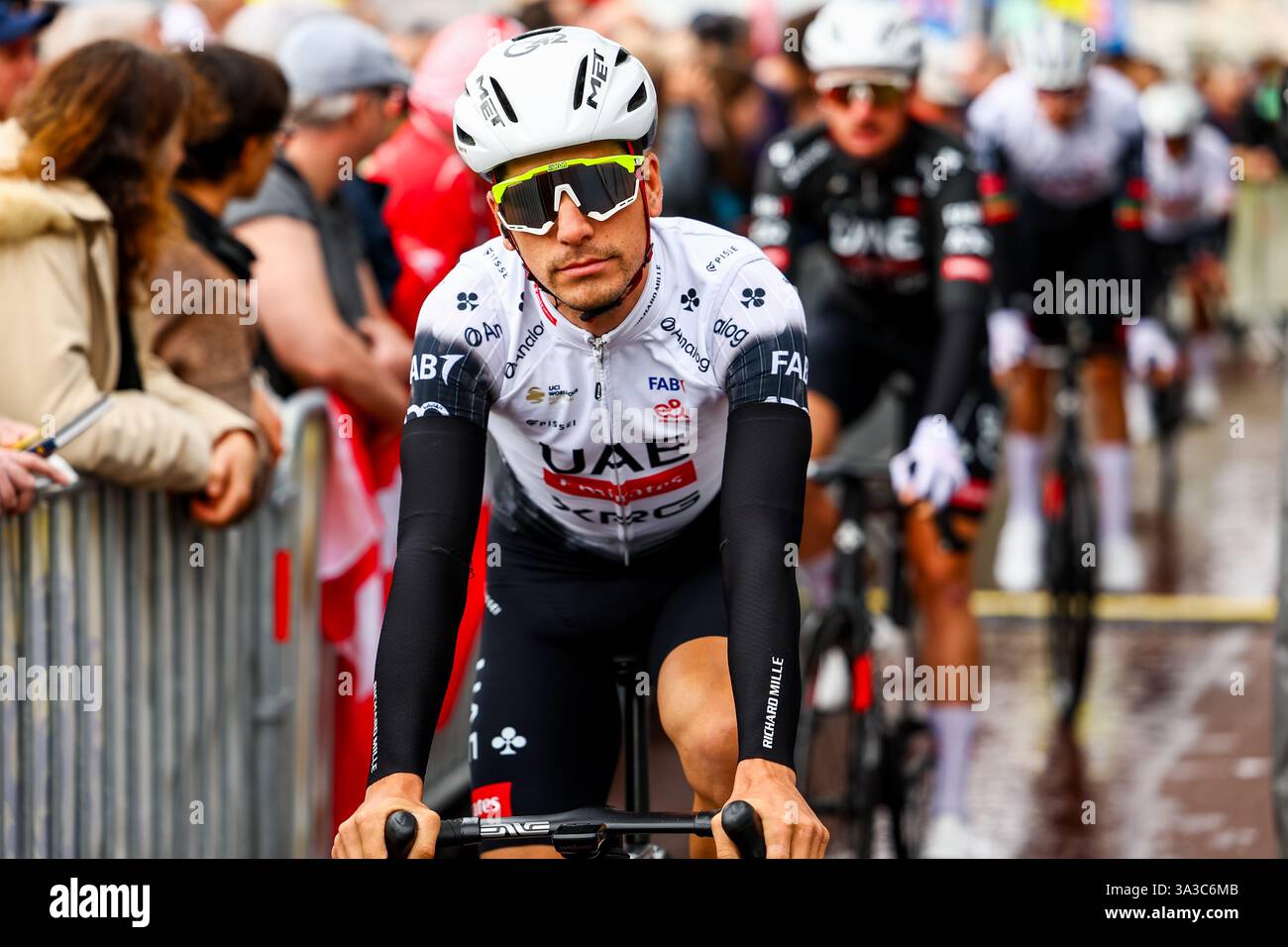 Auron, France. 15th Mar, 2025. Portuguese Joao Almeida of UAE Team ...