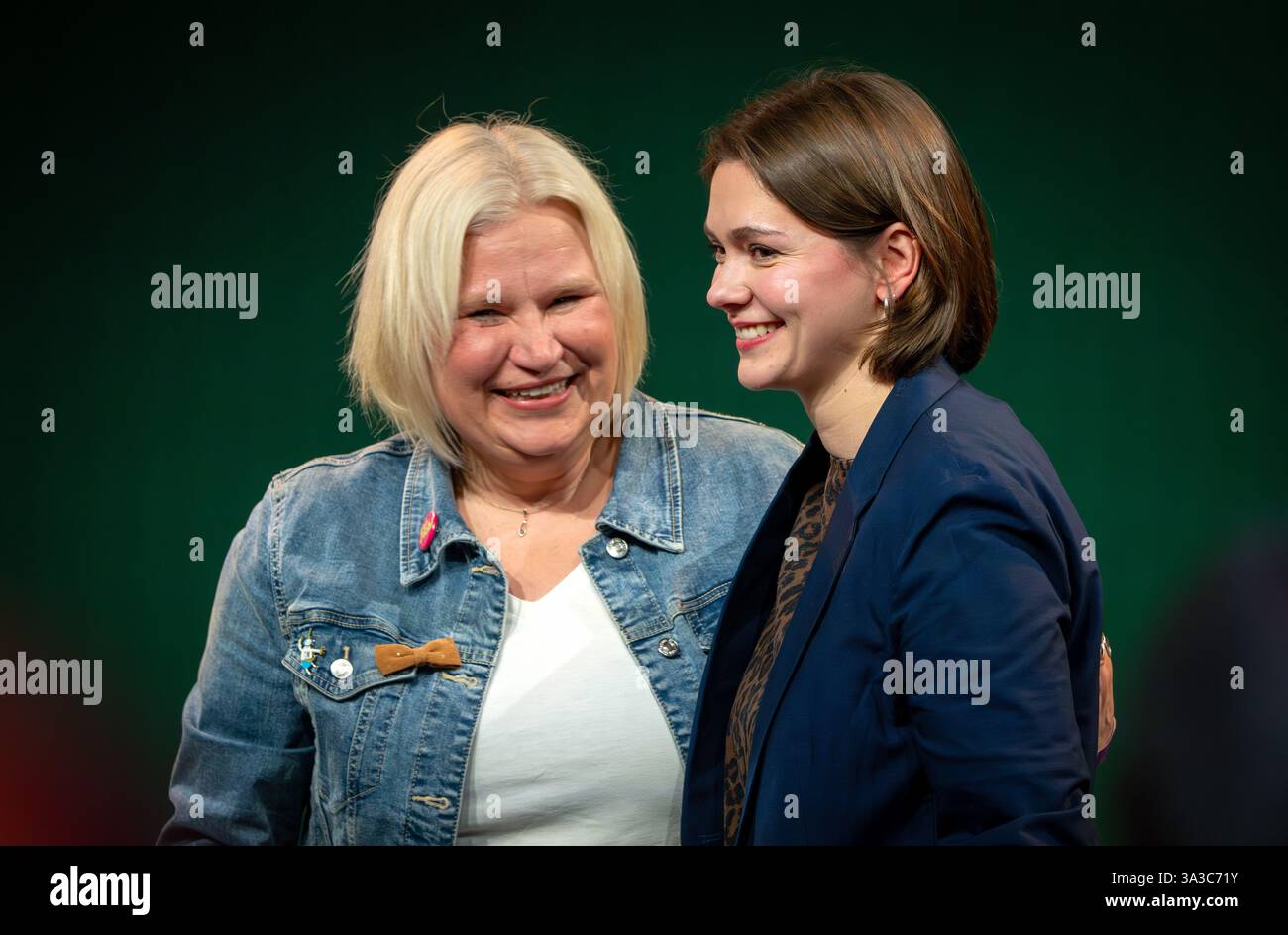 Potsdam, Germany. 15th Mar, 2025. The two outgoing state chairpersons ...