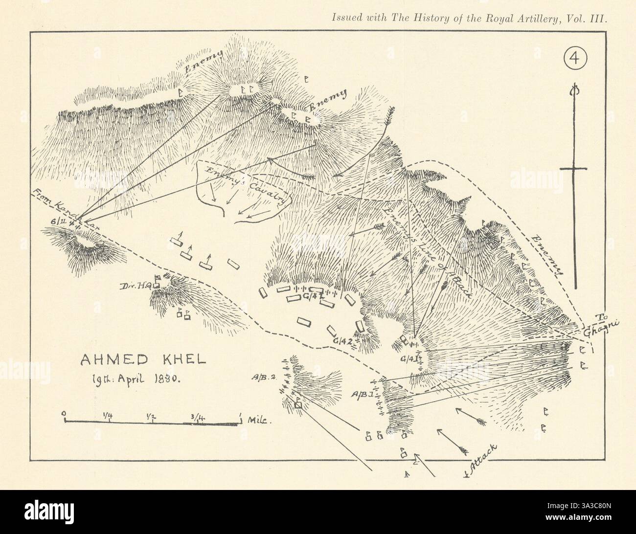 Battle of Ahmed Khel 1880. 2nd Anglo-Afghan War. Royal Artillery 1937 ...