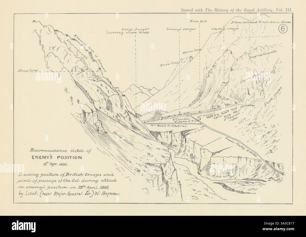 Battle of Nisa Gol 1895. Chitral Campaign. Afghanistan. Royal Artillery ...