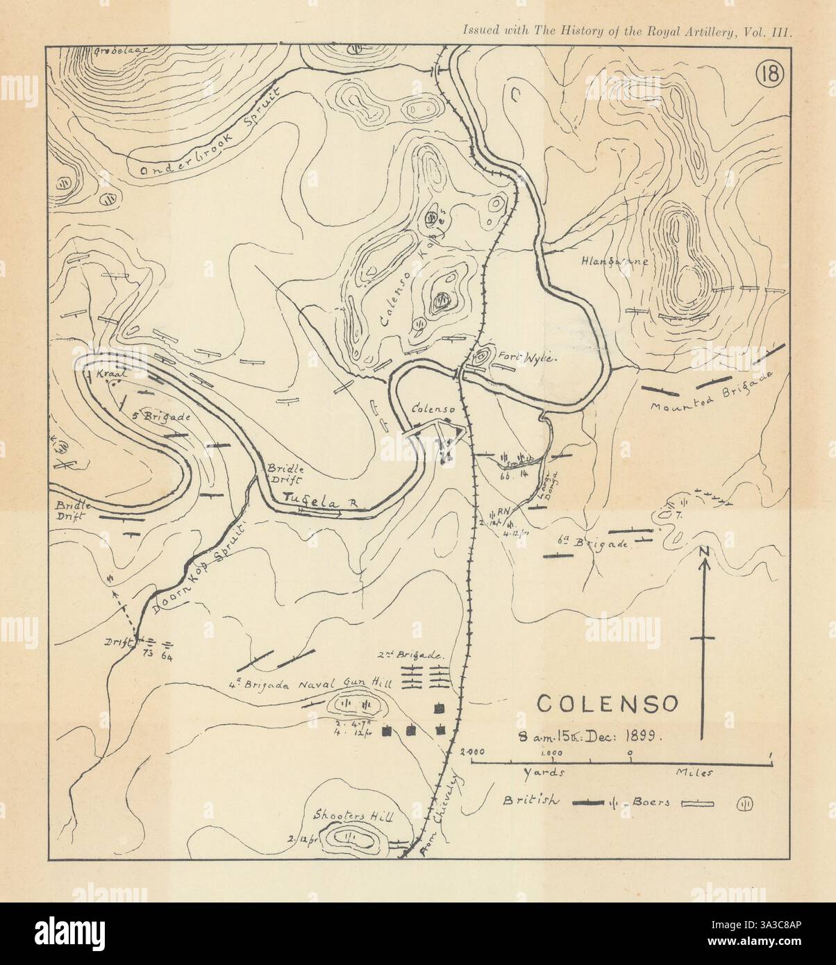 Battle of Colenso 1899. 2nd Boer War. South Africa. Royal Artillery ...