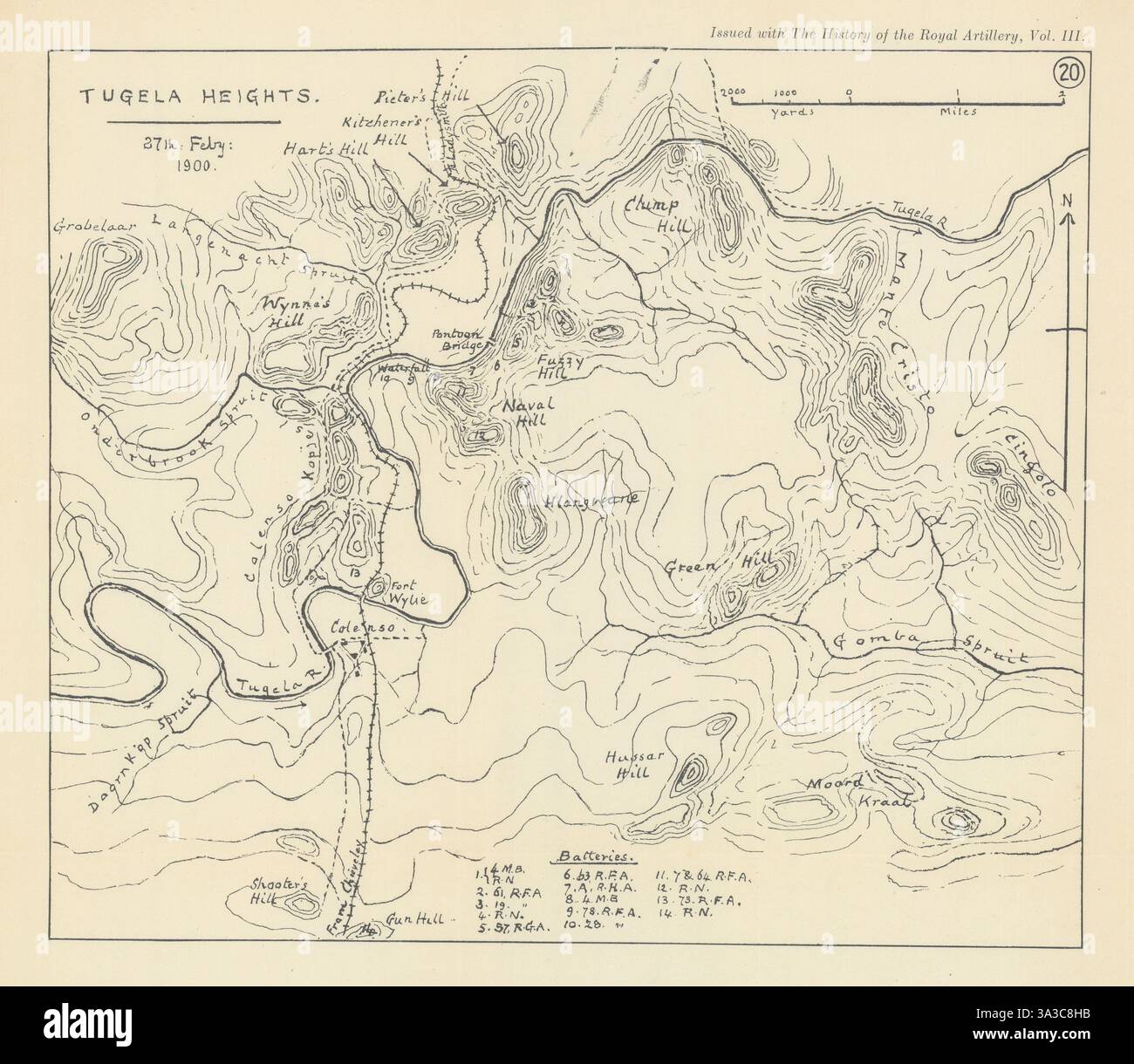 Battle of Tugela Heights 1900. 2nd Boer War. South Africa 1937 old ...