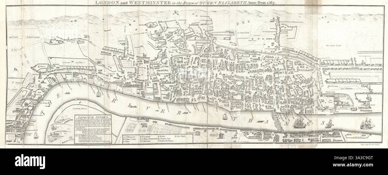 Map of westminster 18th century hi-res stock photography and images - Alamy