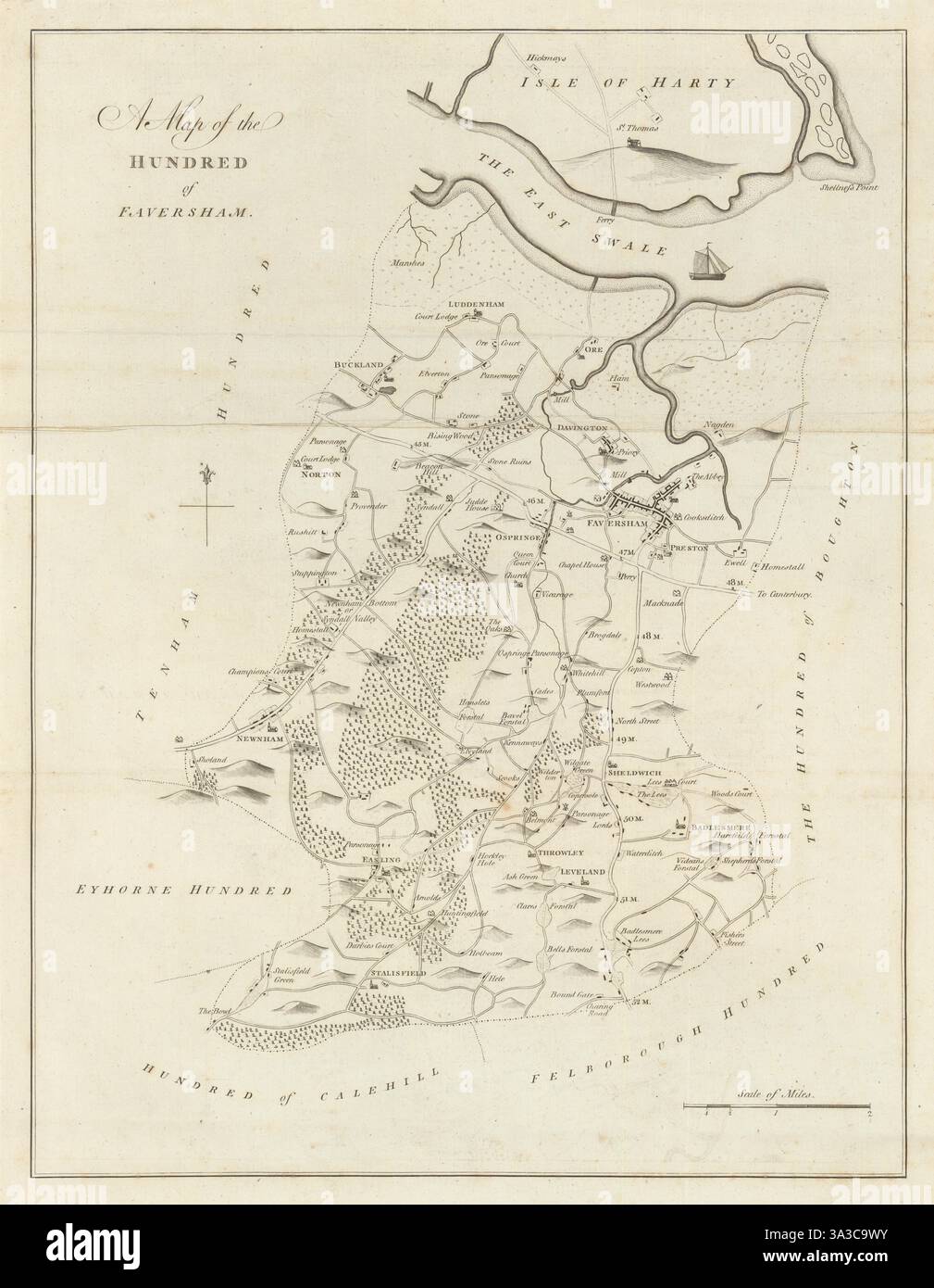 Map of kent old hi-res stock photography and images - Alamy