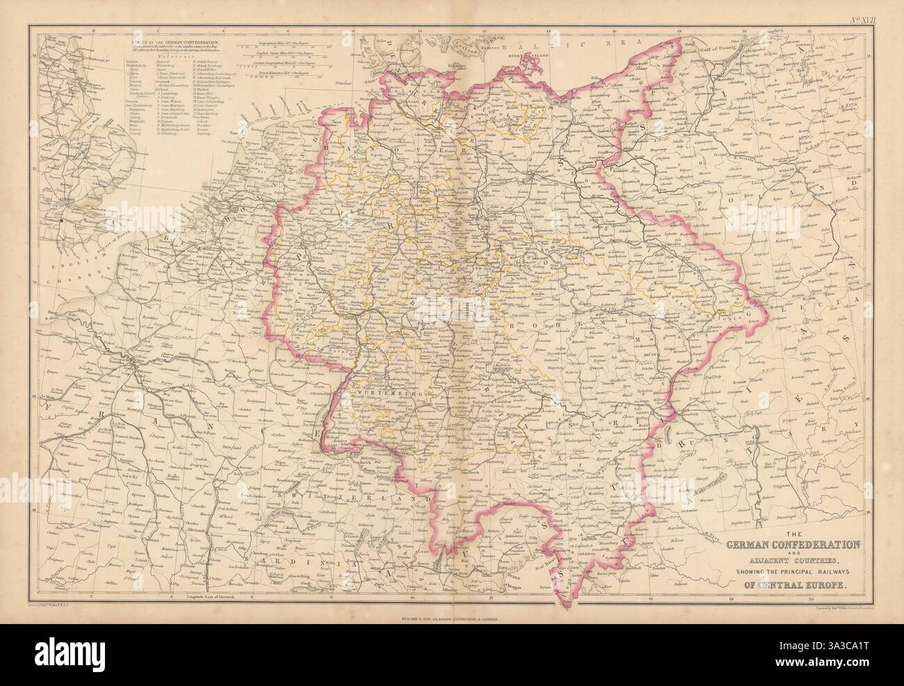 Central europe countries map hi-res stock photography and images - Alamy