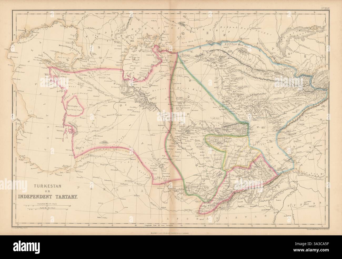 Turkestan, or Independent Tartary by Edward Weller. Central Asia 1860 ...