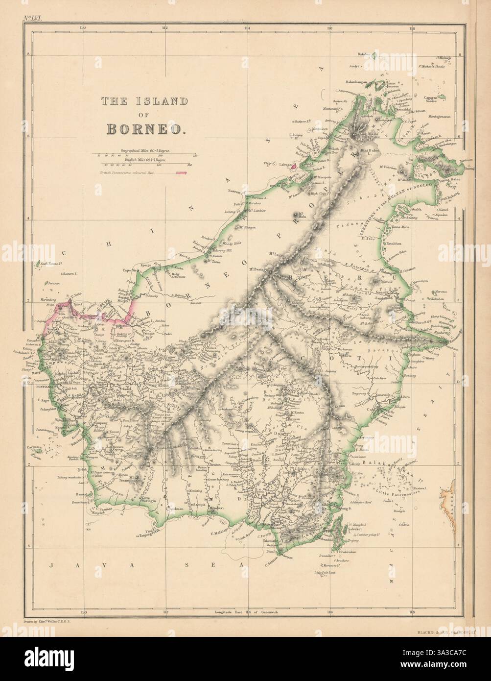 Sabah map hi-res stock photography and images - Alamy