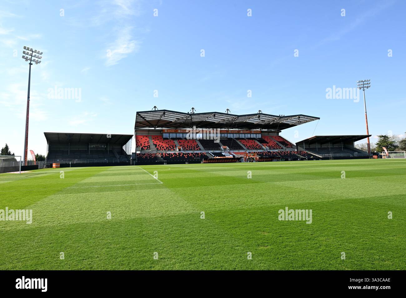 Illustration during the Ligue 2 BKT match between Laval and Paris FC at ...