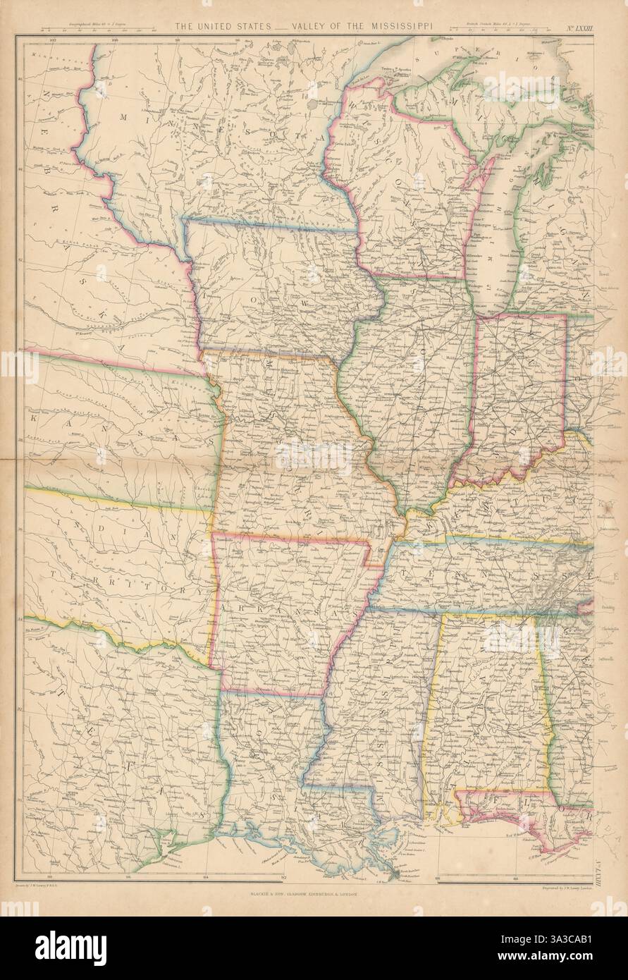 Mississippi territory map hi-res stock photography and images - Alamy