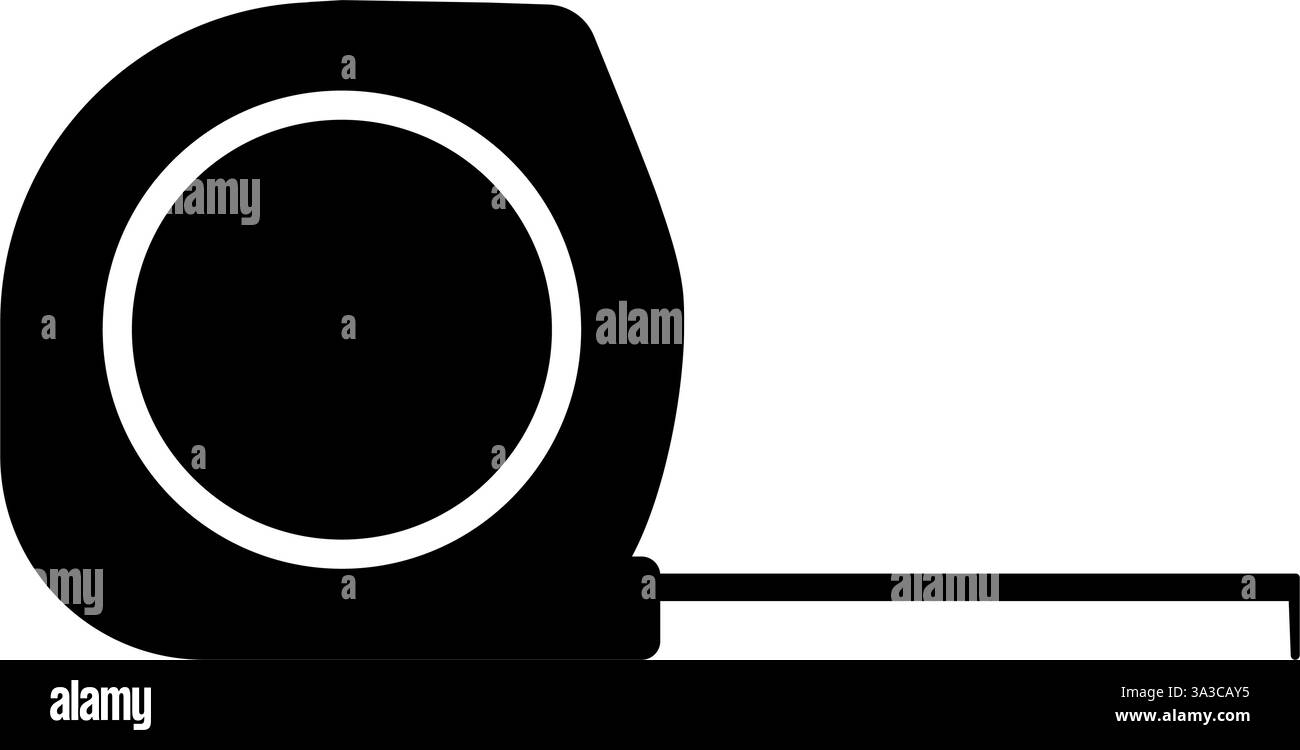 Tape measure silhouette icon symbol vector illustration Stock Vector ...