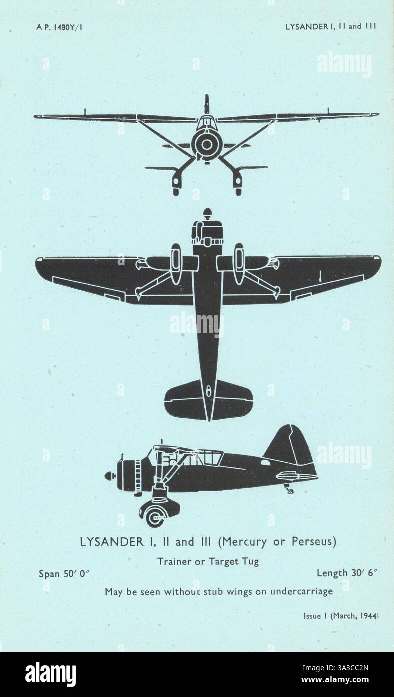 Westland lysander aircraft hi-res stock photography and images - Alamy