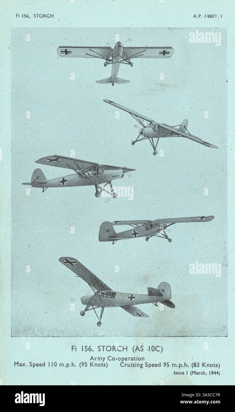 Fieseler Fi 156 Storch Communications. Aircraft recognition photos 1944 ...