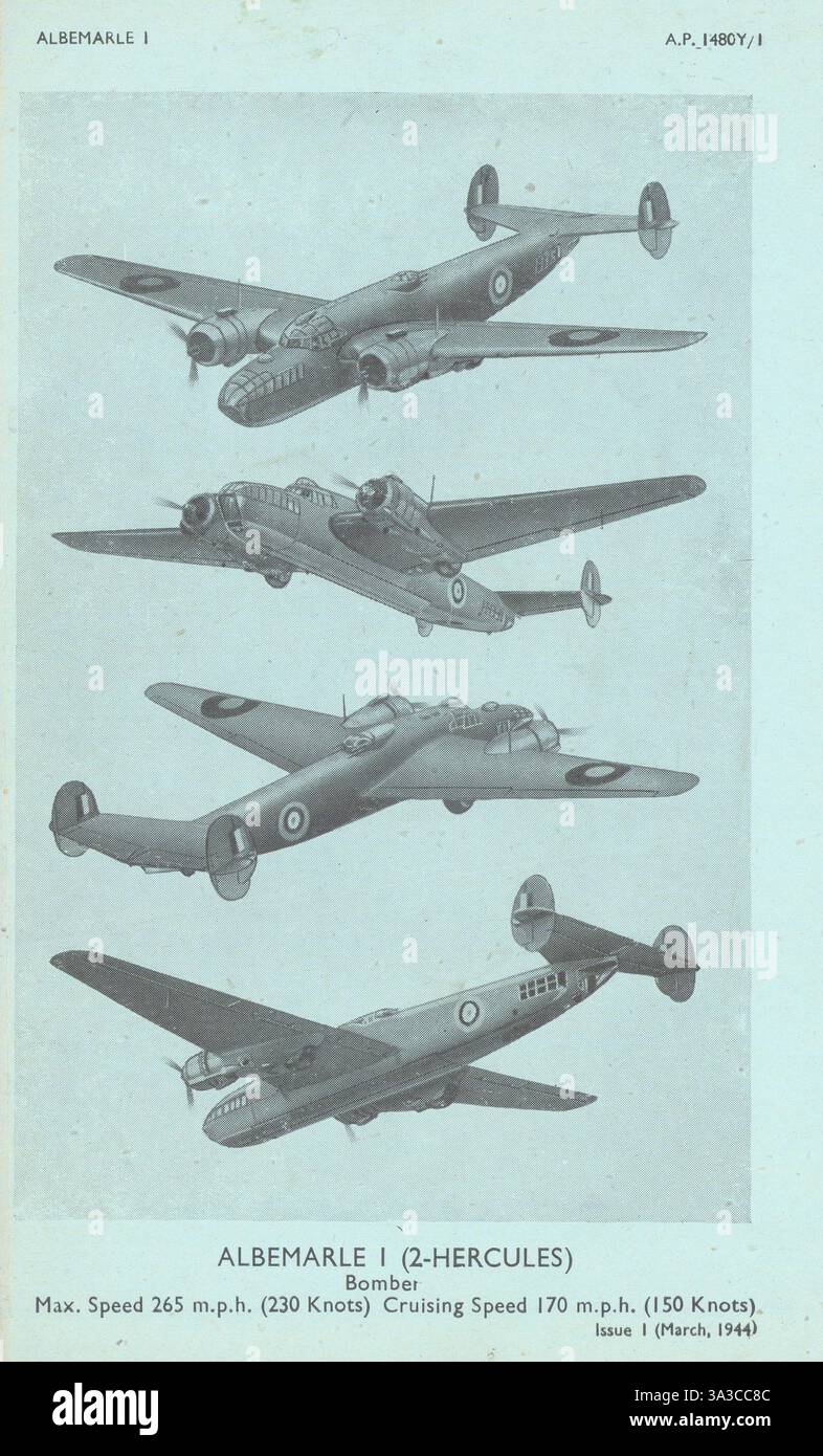 Armstrong Whitworth Albemarle Transport. Aircraft recognition photos ...