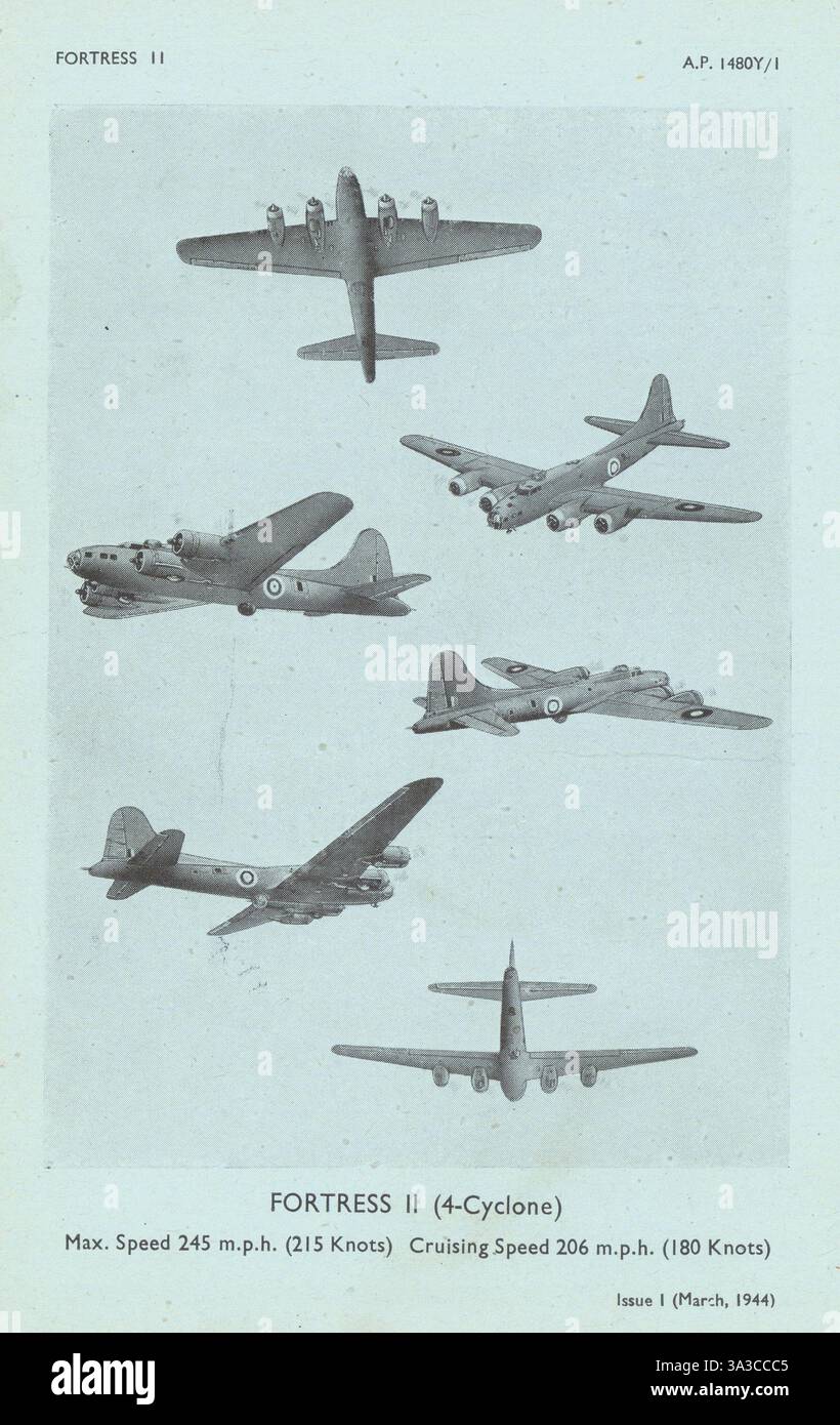 Boeing B-17F Flying Fortress II Bomber. Aircraft recognition photos ...