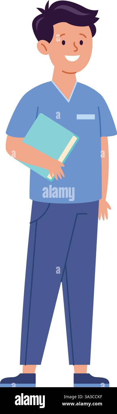 Nursing Student Medical Young Stock Vector Image & Art - Alamy