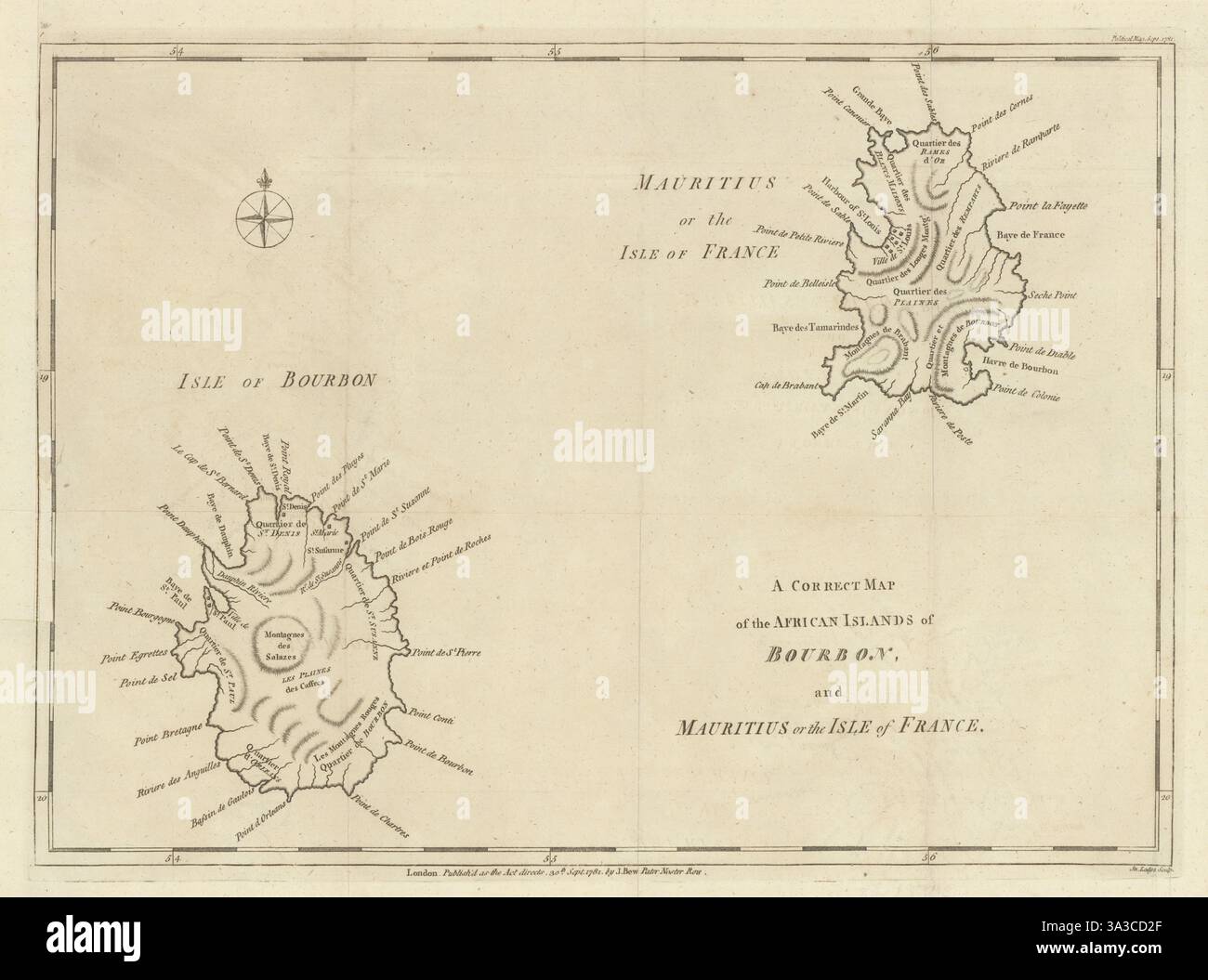 Map of bourbon hi-res stock photography and images - Alamy