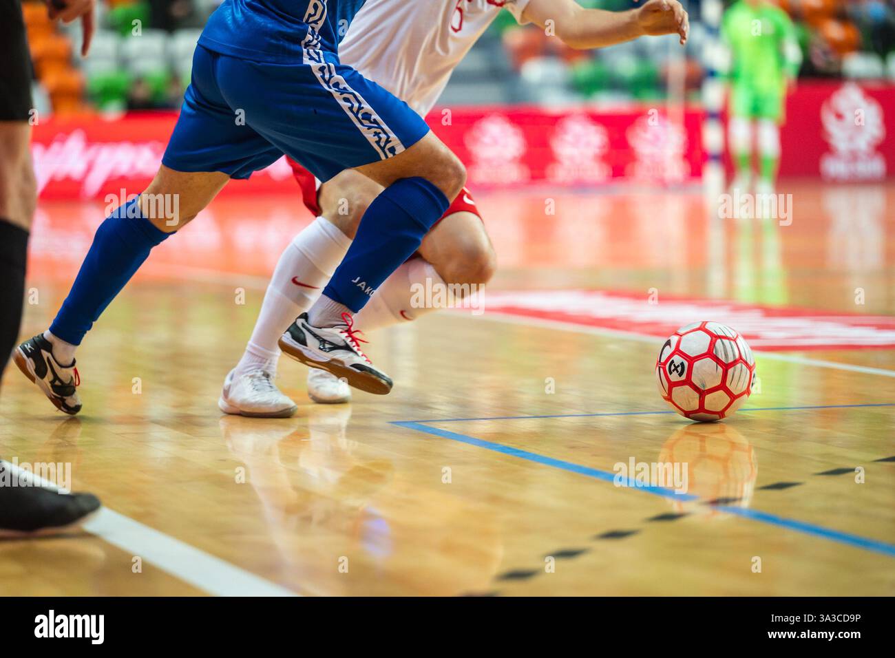 LUBIN, POLAND - MARCH 12, 2025: Futsal match European Championship ...