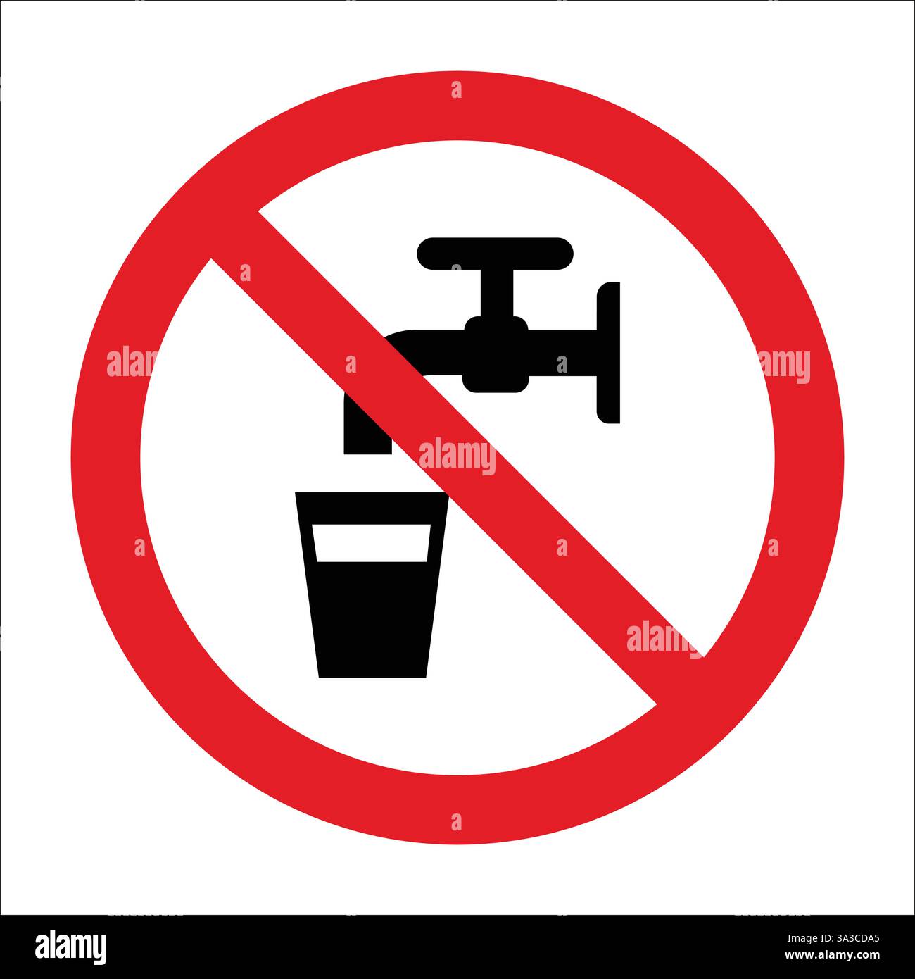 No Drinking Water Sign